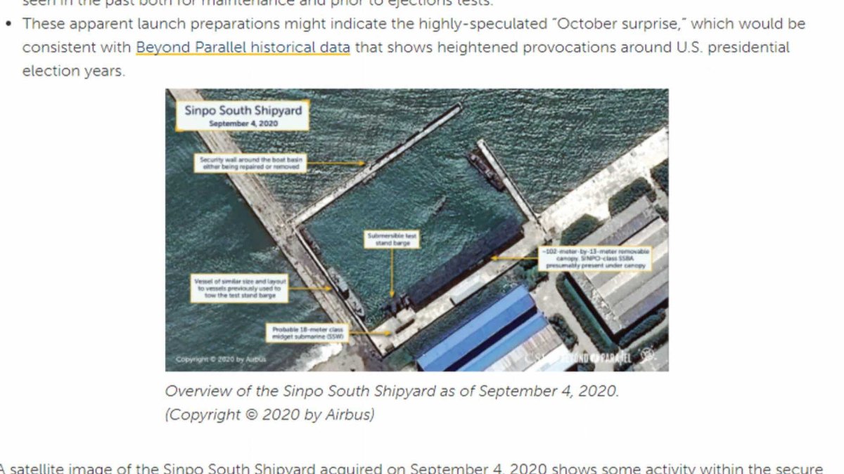 미 CSIS "북 신포서 SLBM 시험발사 준비 암시 활동 포착" | 연합뉴스