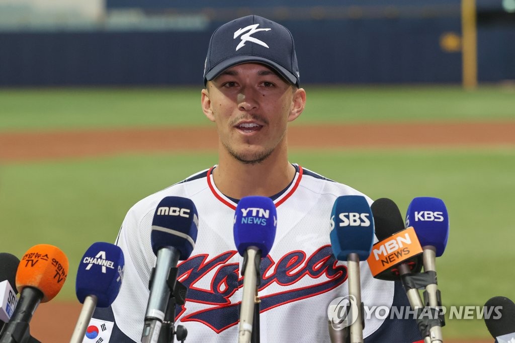 Tommy Edman of S. Korean WBC team | Yonhap News Agency